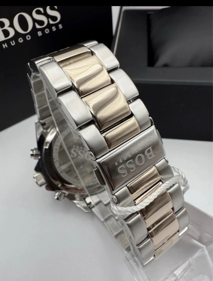 Hugo Boss Ocean Edition Men's Watch HB1513705 Silver/Rose Gold Mint ...