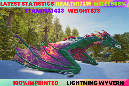 ARK Survival Ascended PvE PC/XBOX/PS5 Top Stats Lightning Wyvern ...