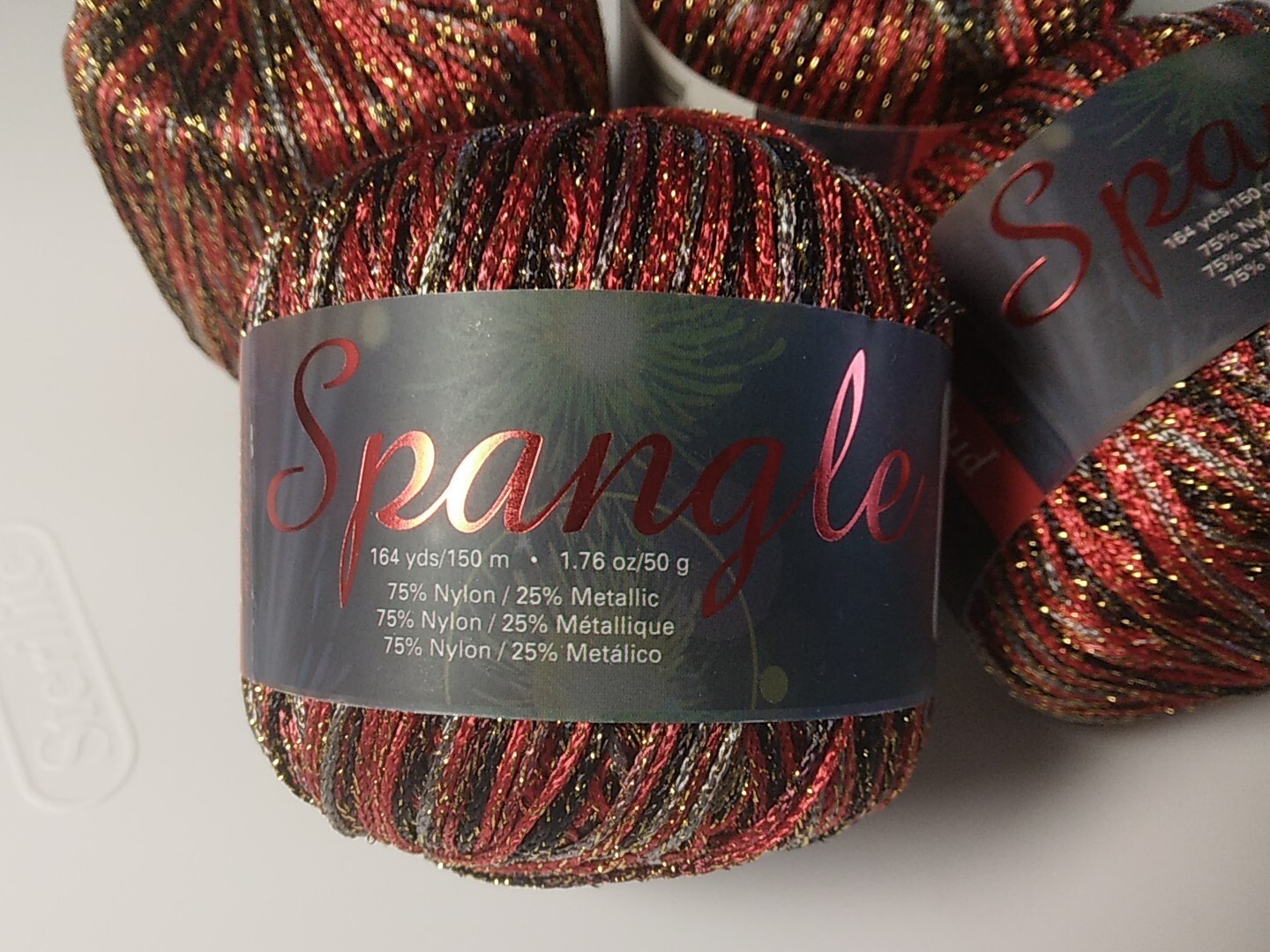 Lot Of 4 Premier Yarns Spangle 75% Nylon 25% Metallic 164y 50g 1.76oz ...