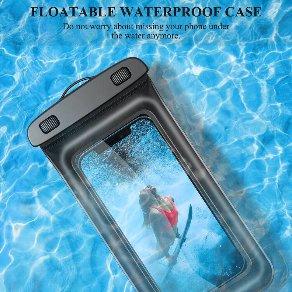 Universal Waterproof Cell Phone Pouch Floatable Underwater Case Dry Bag ...