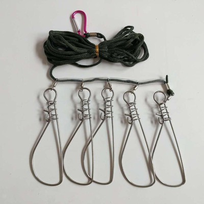 Live Fish Snaps Fish Stringer Clip for Lure Fishing Rock Fishing | eBay