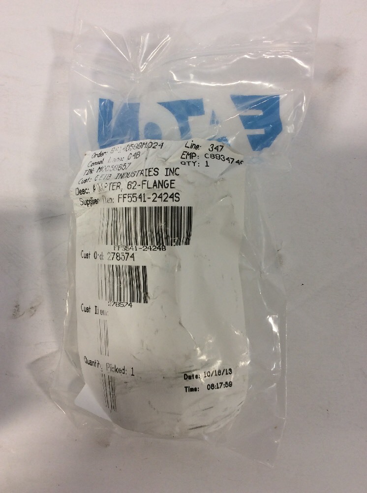 Eaton Aeroquip FF5541-2424S Carbon Steel Split Flange Straight 1-1/2 ...