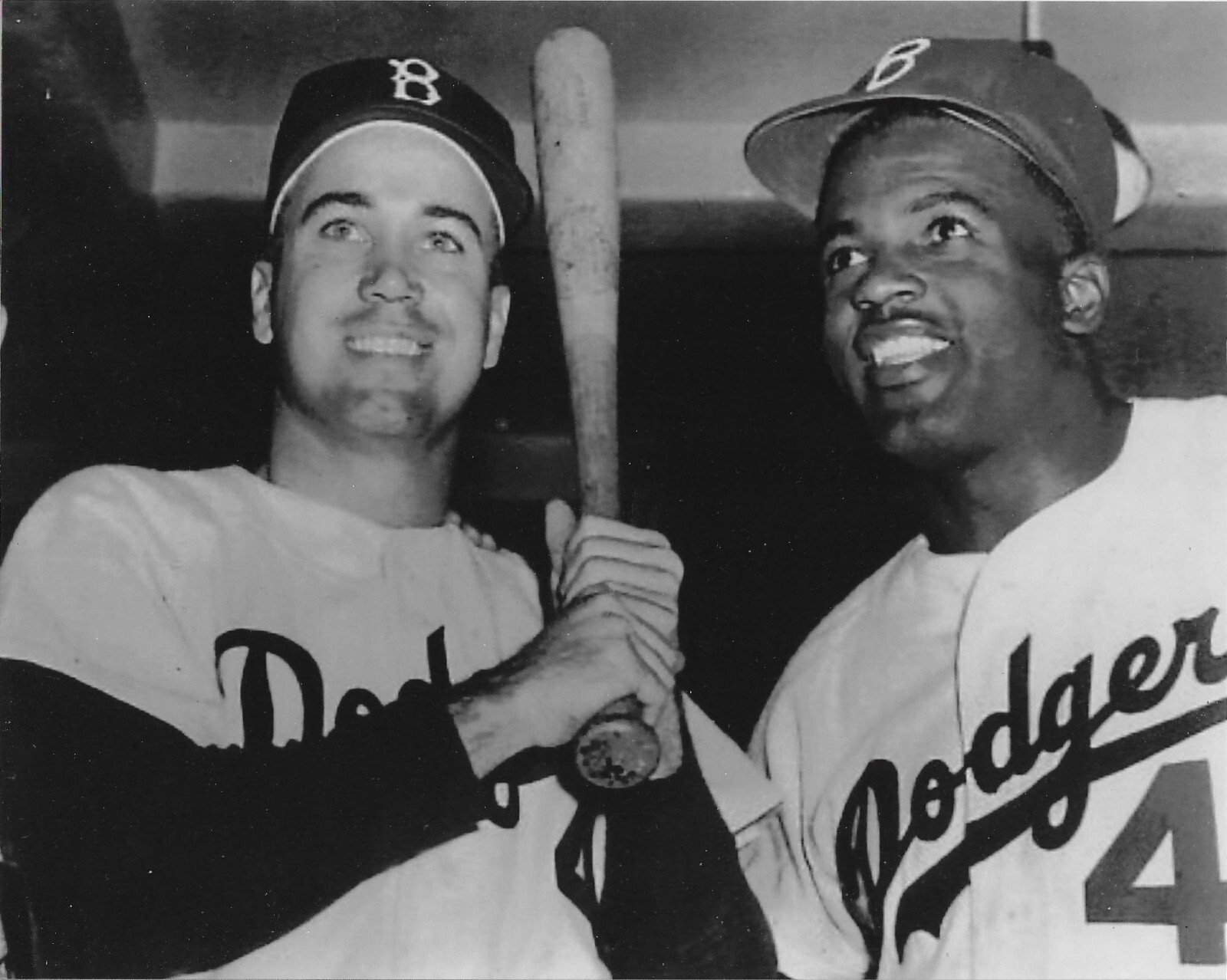 Duke Snider Jackie Robinson Photo Brooklyn Dodgers 10x8 Baseball Photo ...