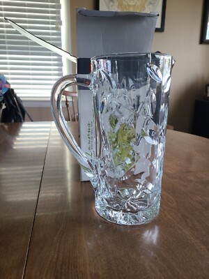 New - ROYAL CRYSTAL ROCK (RCR) LAURUS BROCCA JUG ITALY 40. Oz AND 9 ...