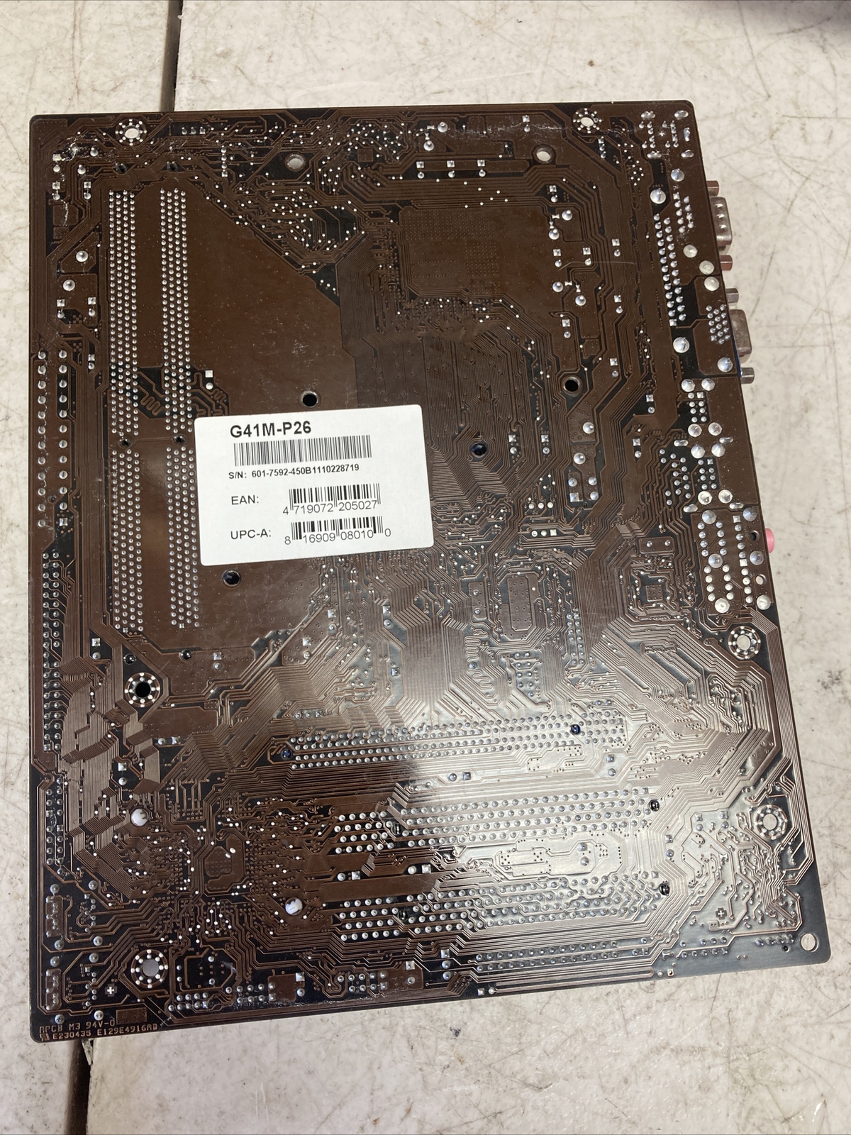 MSI MS-7592 G41M-P26 Motherboard LGA 775 DDR3 Intel G41. (AS IS ...