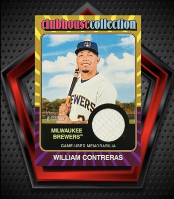 William Contreras *72/99* 2024 Topps Heritage Gold Club House Relic #CCR-WC MLB | eBay