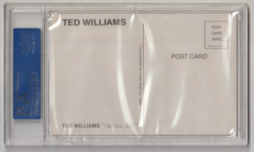 TED WILLIAMS HOF Signed Autograph Auto Postcard Red Sox PSA DNA 💎 ...