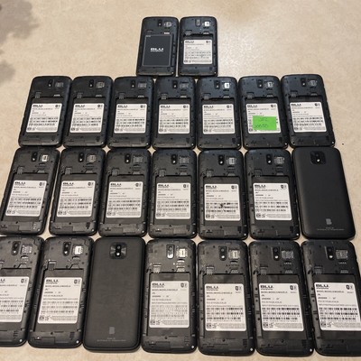 LOT (23) BLU J5L 5" Curved 32GB Dual-SIM GSM Smartphone Black Untested ...