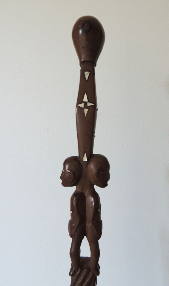 SOLOMON ISLANDS - RARE - FIGURATIVE STAFF - SHELL INLAY | eBay