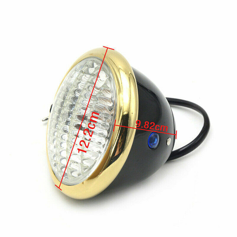 Front Motorcycle Headlight 10mm Bolt Hi/Lo Beam Head Lamp For Harley ...