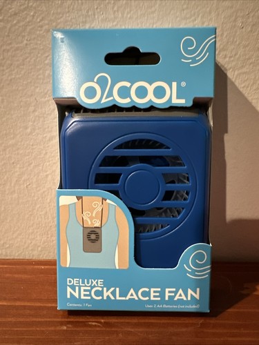 O2COOL Deluxe Necklace Fan 3 in 1 - Works As Necklace, Desk & Clip Fan ...