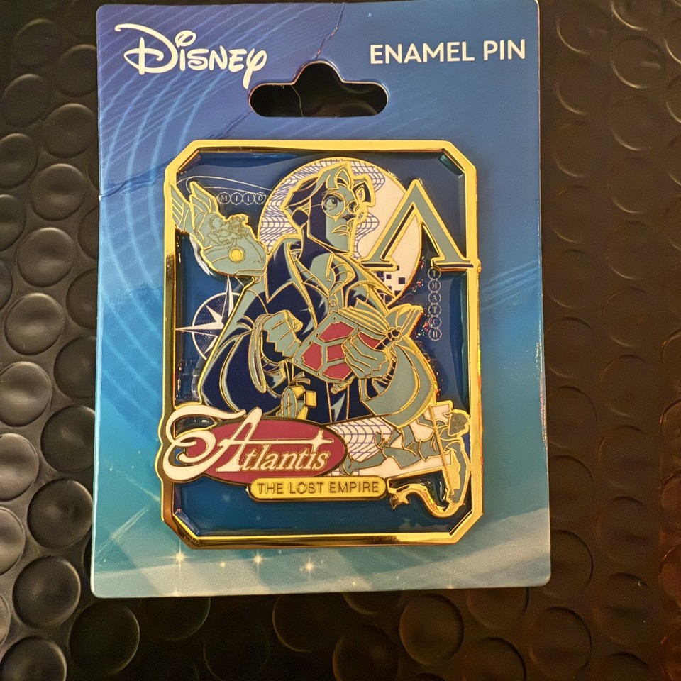 Disney Pin Milo Thatch Stained Glass BoxLunch - Disney Monogram ...