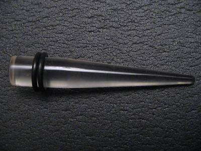 Body Piercing Taper 00g Acrylic 00 gauge CLEAR expander | eBay