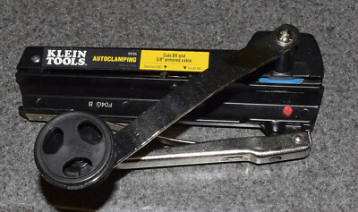KLEIN TOOLS 53725 AUTOCLAMPING BOX & 3/8" ARMORED CABLE CUTTER | eBay