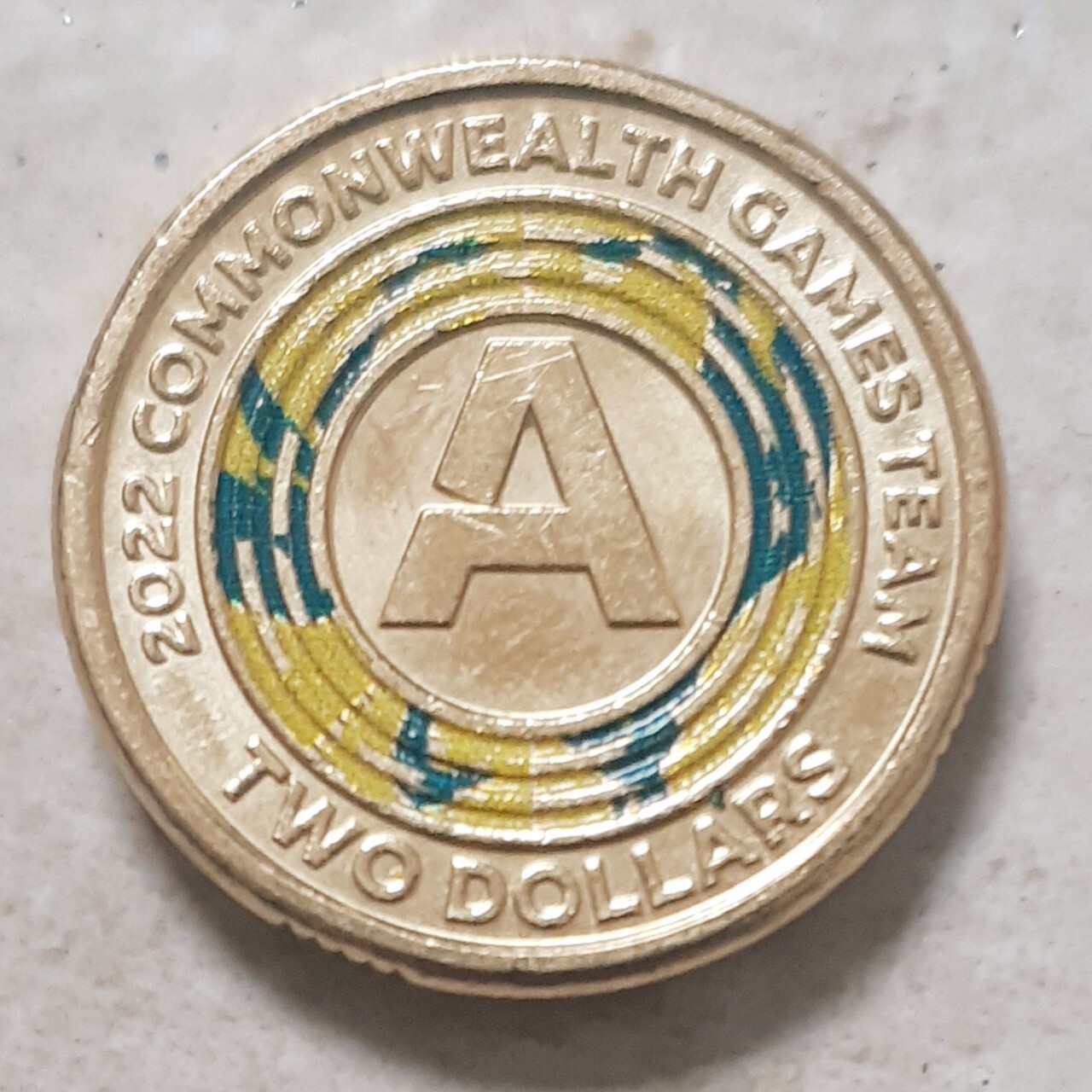 One $2 coin Australia 2022 Commonwealth Games Team – A. Queen Elizabeth ...
