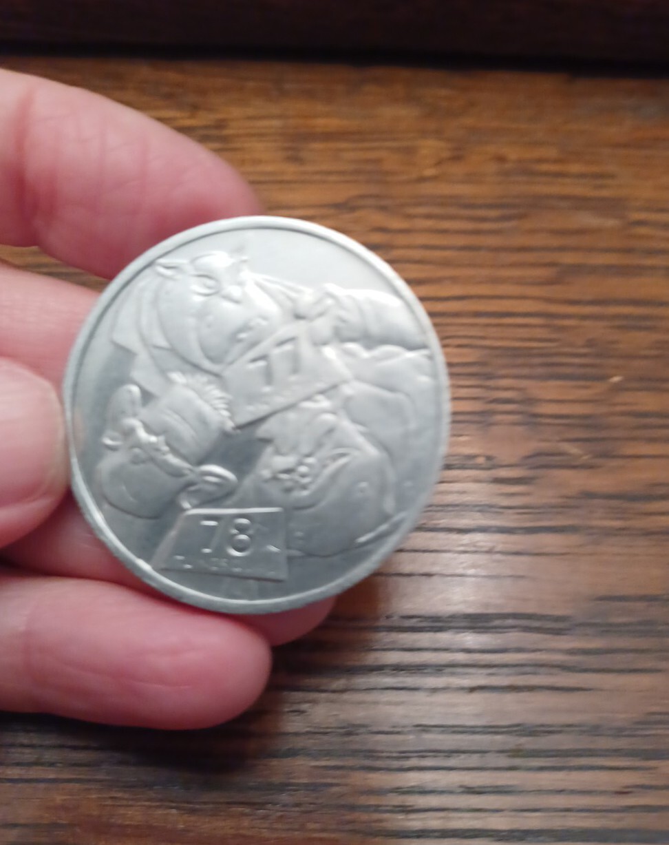 MICHAEL JORDAN SPACE JAM COIN Monstars 77 TuneSquad 78 PROMO COIN MEDAL ...