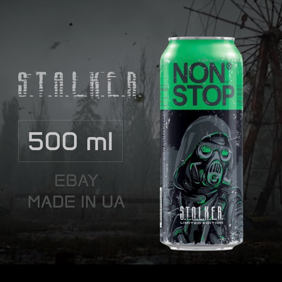 NON STOP Stalker 2х 500ml Full Cans Energy Drinks Limited Edition S.T.A ...