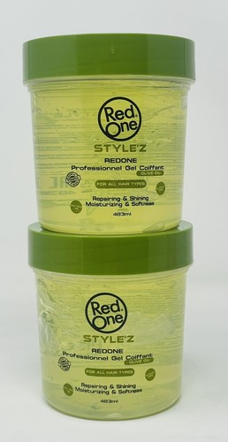 Red One Styling Redone Professional Gel Alcohol Free Olive Oil { 2 Jar ...