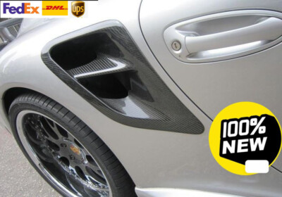 Real Carbon fiber GT2 Side fender Air Intake Scoops vents fit Porsche ...