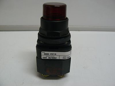 ALLEN BRADLEY 800H-PRT16 RED ILLUMINATED MOMENTARY PUSH BUTTON SERIES F ...