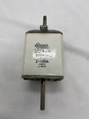Weber fuse blade type, p/n 24532.21, 2-100A 500vac | eBay