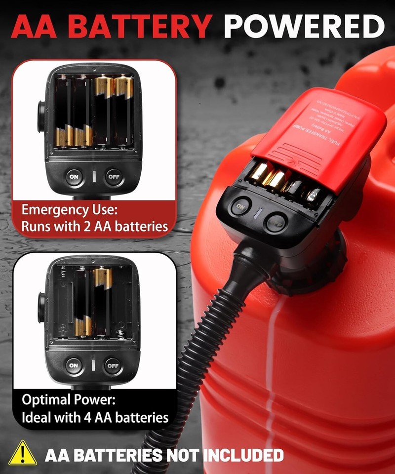 Gas Pump for Gas Can Gas Can Pump: Automatict Shut-off Nozzle, 42 IN ...