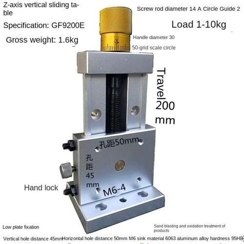 Precision Vertical Slide Table Dovetail Slot Drag Plate Slide Table ...
