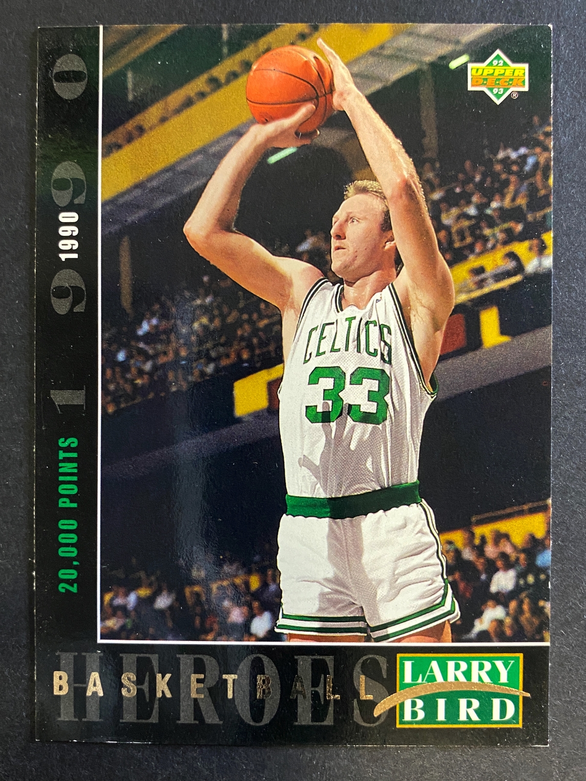 Larry Bird 1992-93 Upper Deck Basketball Heroes 20,000 Points Boston ...