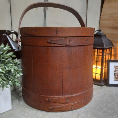 Primitives - Wooden Firkin Sugar Bucket