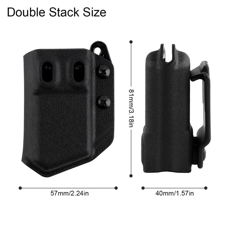 IWB OWB Universal 9mm/.40 Single Double Stack Magazine Holster/Mag ...