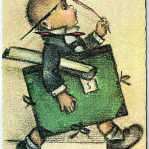 c1970s NY Bonnie Illustration Child Conductor Book Musical Instrument ...