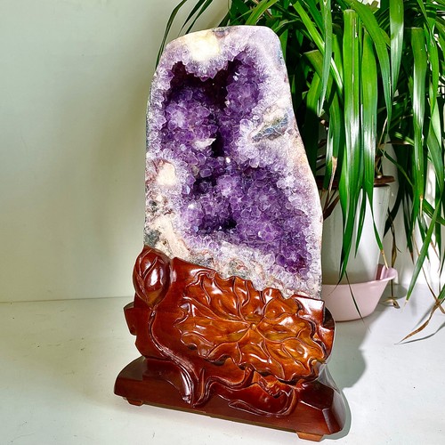 36.19LB Natural Brazilian Amethyst Crystal Cave Stone Cluster Quartz ...