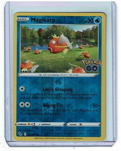 Magikarp - Reverse Holo - Pokemon Go - 021/078 | eBay