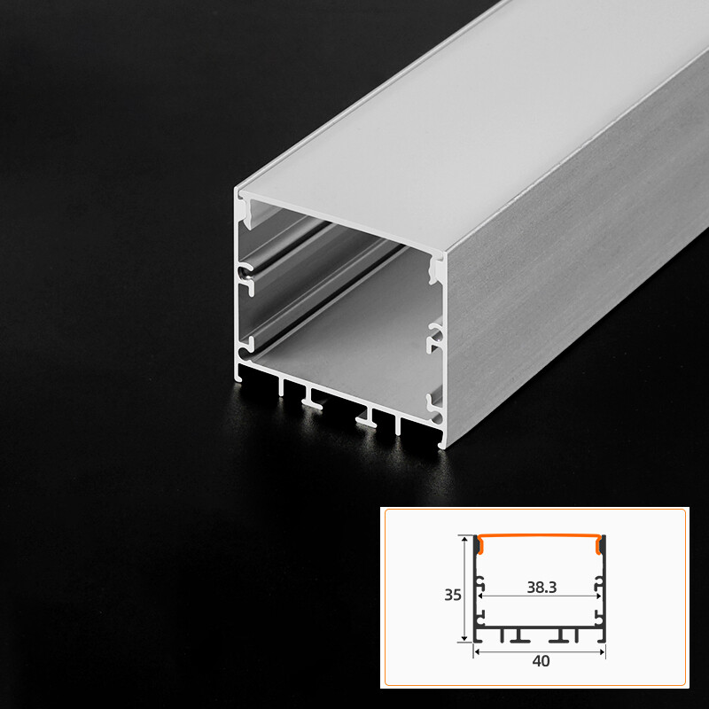 10Pcs 3.3ft Each LED Aluminum Profile Channel Holder with Cover for LED ...