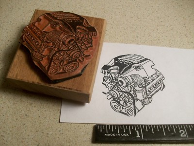 Chrysler Dodge Plymouth Mopar 440 c i Car Engine RUBBER STAMP big block ...