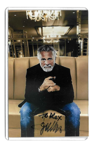 JONATHAN GOLDSMITH Dos Equis Most Interesting Man SIGNED 3 3/4" x 5 3/4 ...