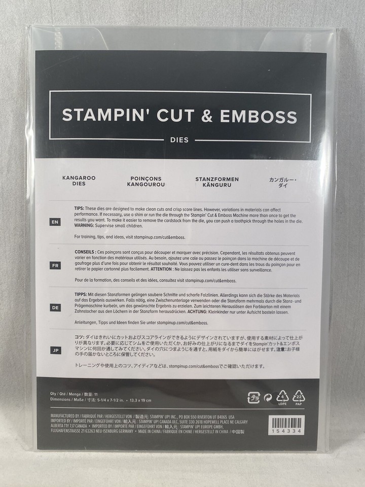 KANGAROO & COMPANY Stamp Set KANGAROO Dies Stampin Up Valentine Baby ...
