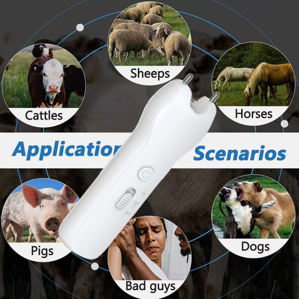 Cattle Prod Handheld Rechargeable Hot Shot, Pocket Size Electric ...