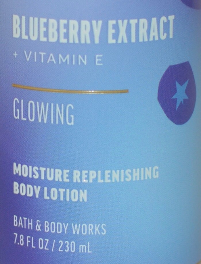 3 BATH & BODY WORKS BLUEBERRY EXTRACT GLOWING MOISTURE LOTION CREAM ...