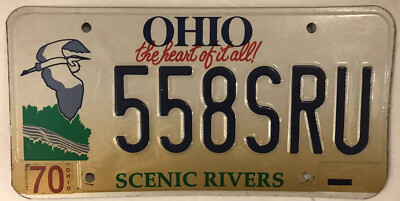 WILDLIFE GREAT BLUE HERON RIVER license plate Cuyahoga Valley National ...