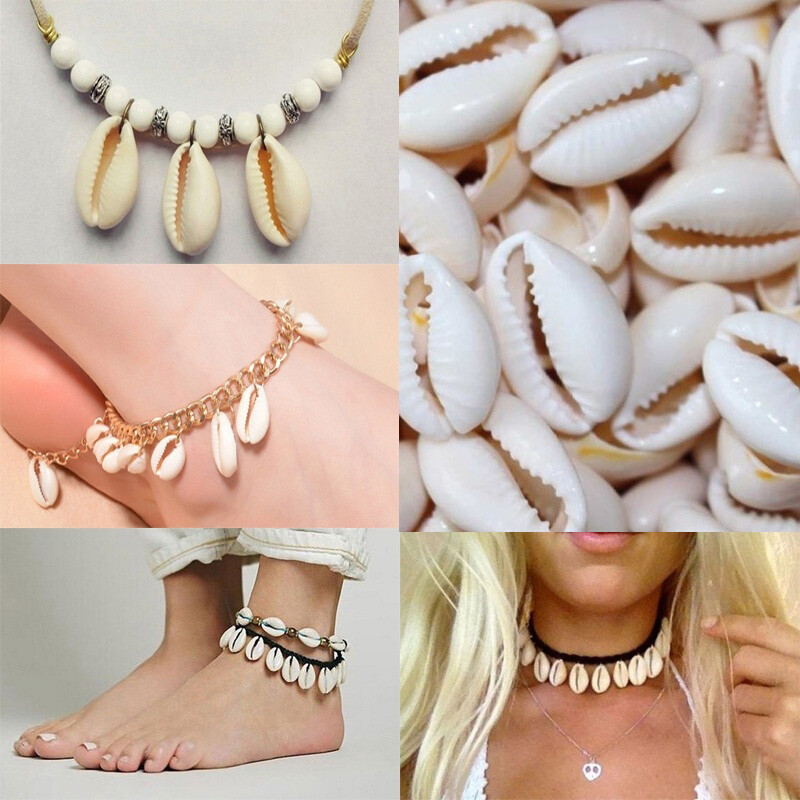 100pcs Bulk Cut Sea Shell Cowrie Cowry Slice Shells Beach Diy Jewelry 1