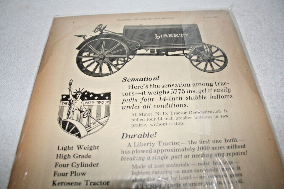 LIBERTY TRACTOR 1918-1920 | eBay