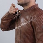ROYAL ENFIELD "SPIRIT LEATHER JACKET BROWN & BLACK All Season" | eBay