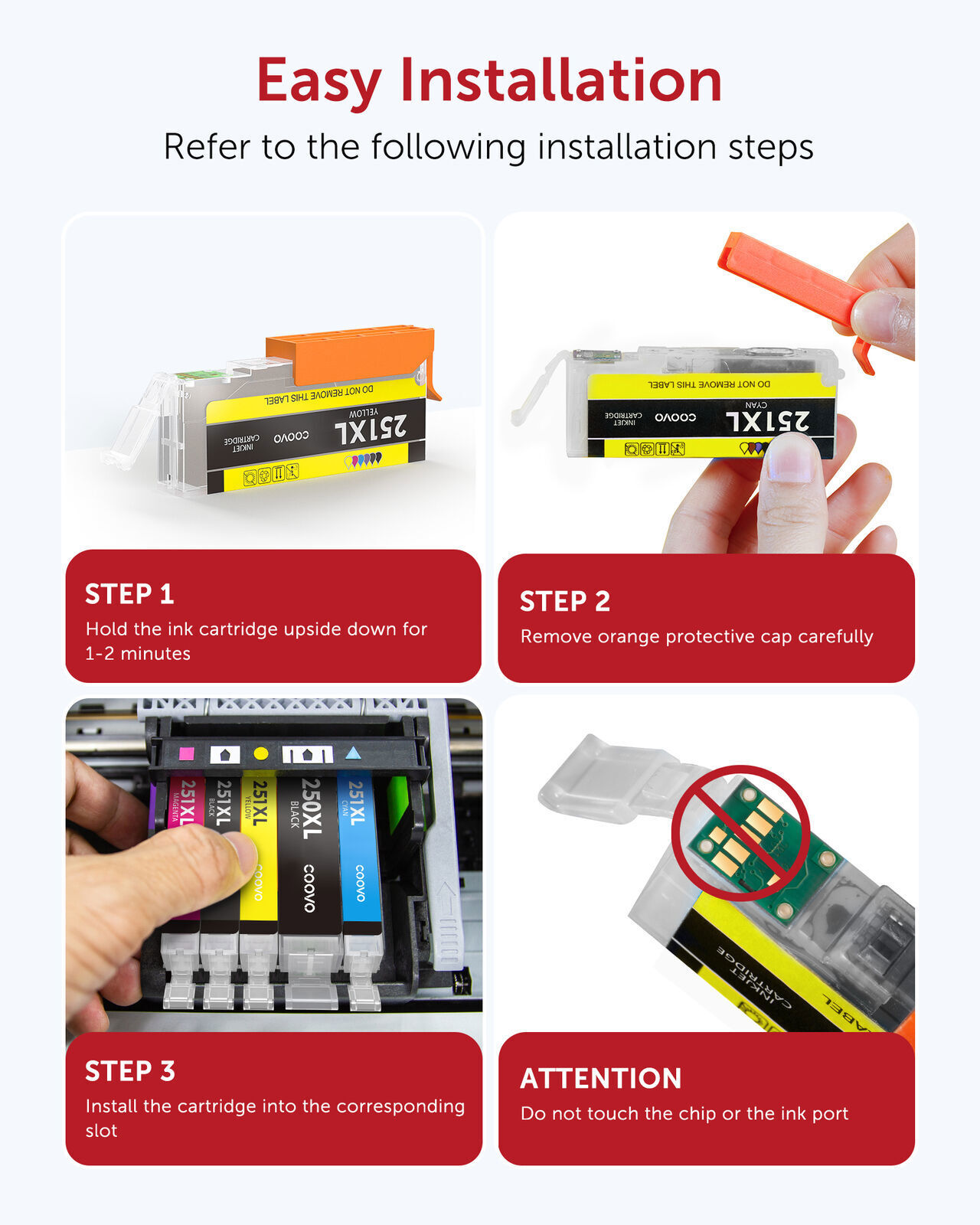 30Pcs PGI250XL CLI251XL Ink Set For Canon Pixma MG5420 MG5520 MG6320 ...