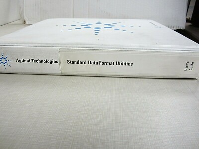 Agilent Standard Data Format Utilities User's Guide 5963-1715 | eBay