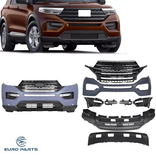 For 2020 2021 2022 Ford Explorer Front Bumper Kit w/ Fog Lights Black ...