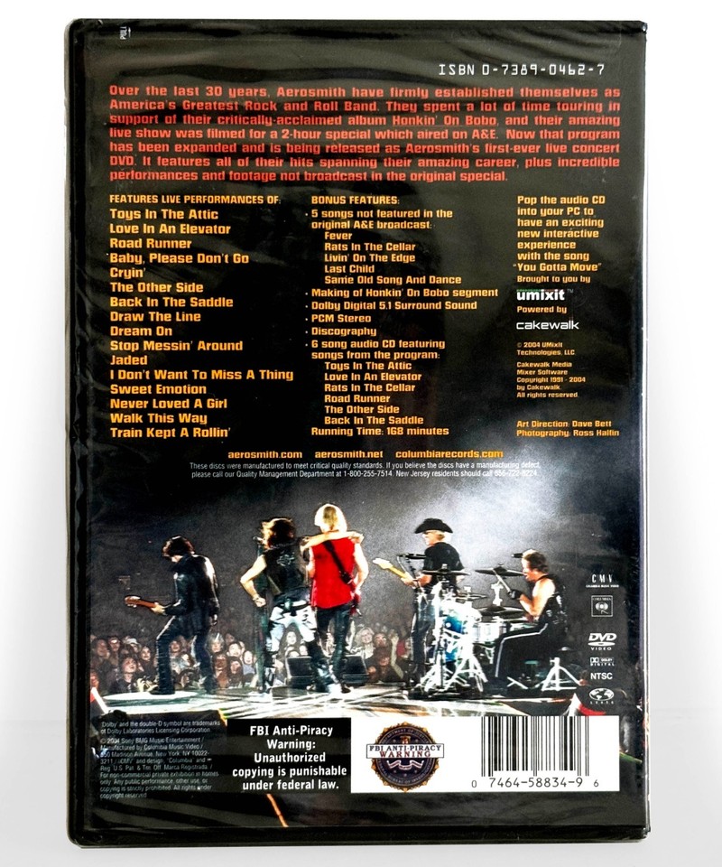 Aerosmith: You Gotta Move (2-Disc DVD, 2004, Widescreen) Brand New ! | eBay