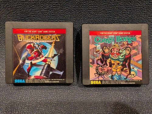 Buck Rogers Planet of Zoom & Congo Bongo Atari 5200 Sega Cartridge Only ...