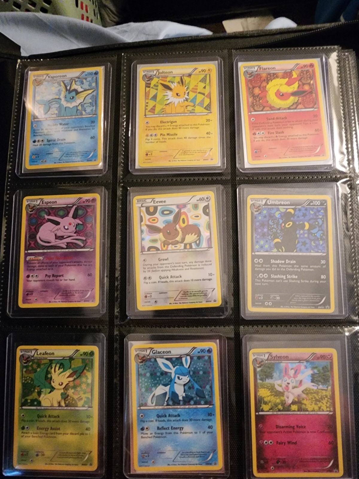 Vintage Pokemon Card Lot Eevee Evolution Set BW promos | eBay