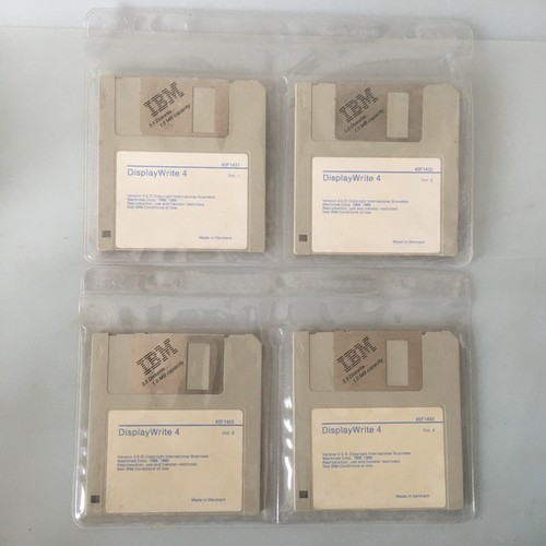 IBM Display Write 4 Version 2.0 Word Processor Software f/ DOS 3.5 ...